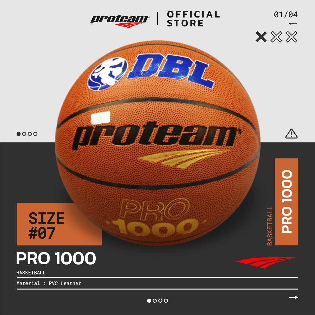Jual Bola Olahraga Basket Ball DBL Proteam Size 7 Indoor Outdoor Sport ...