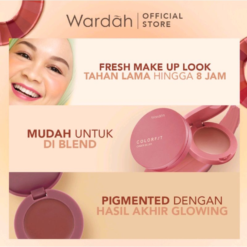 Jual WARDAH COLORFIT CREAM BLUSH | Shopee Indonesia