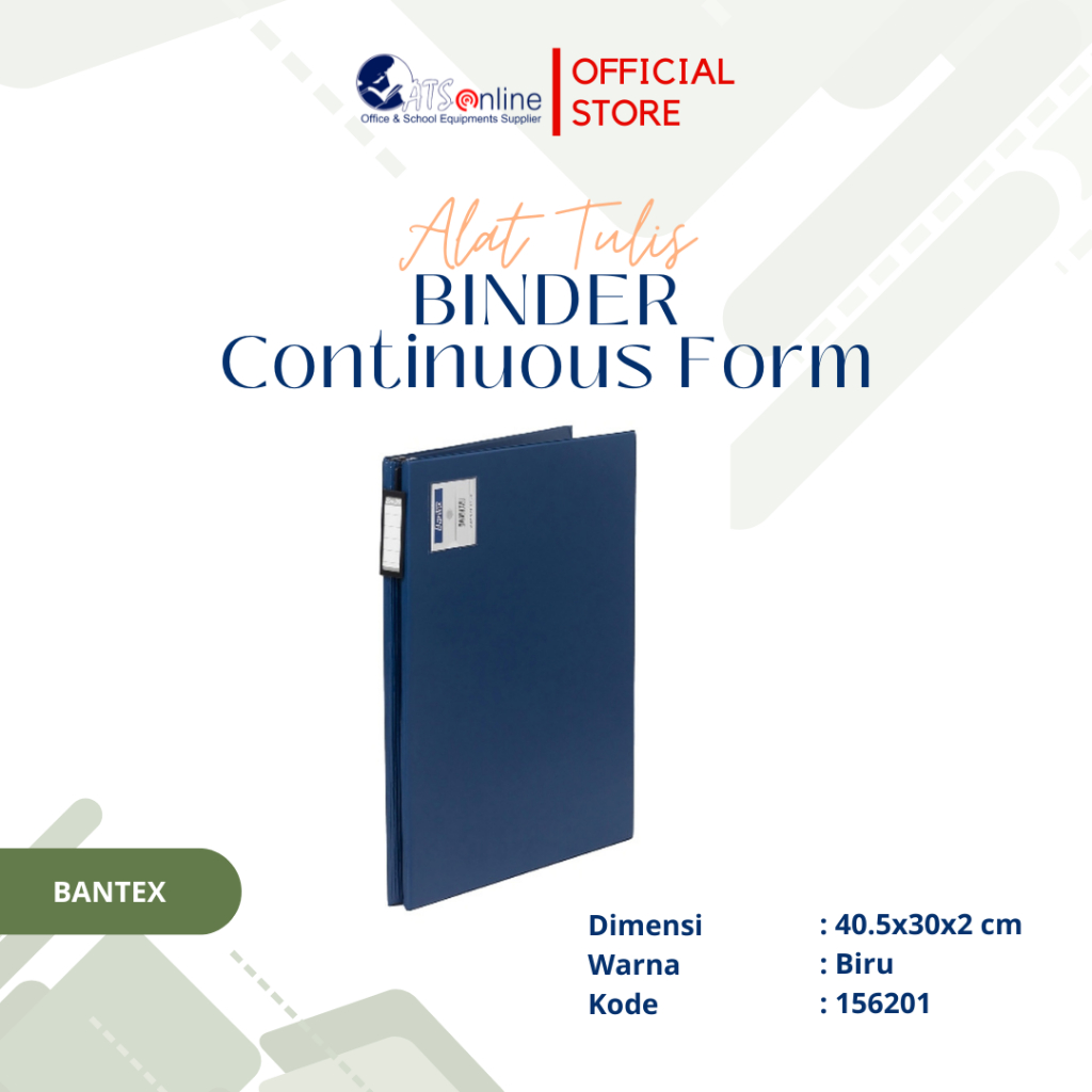 Jual BANTEX Binder Continuous Form Warna Blue | Shopee Indonesia