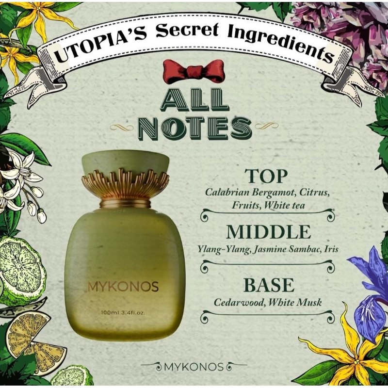 Jual Mykonos Utopia Extrait De Parfum 100ML / 15ML | Shopee Indonesia