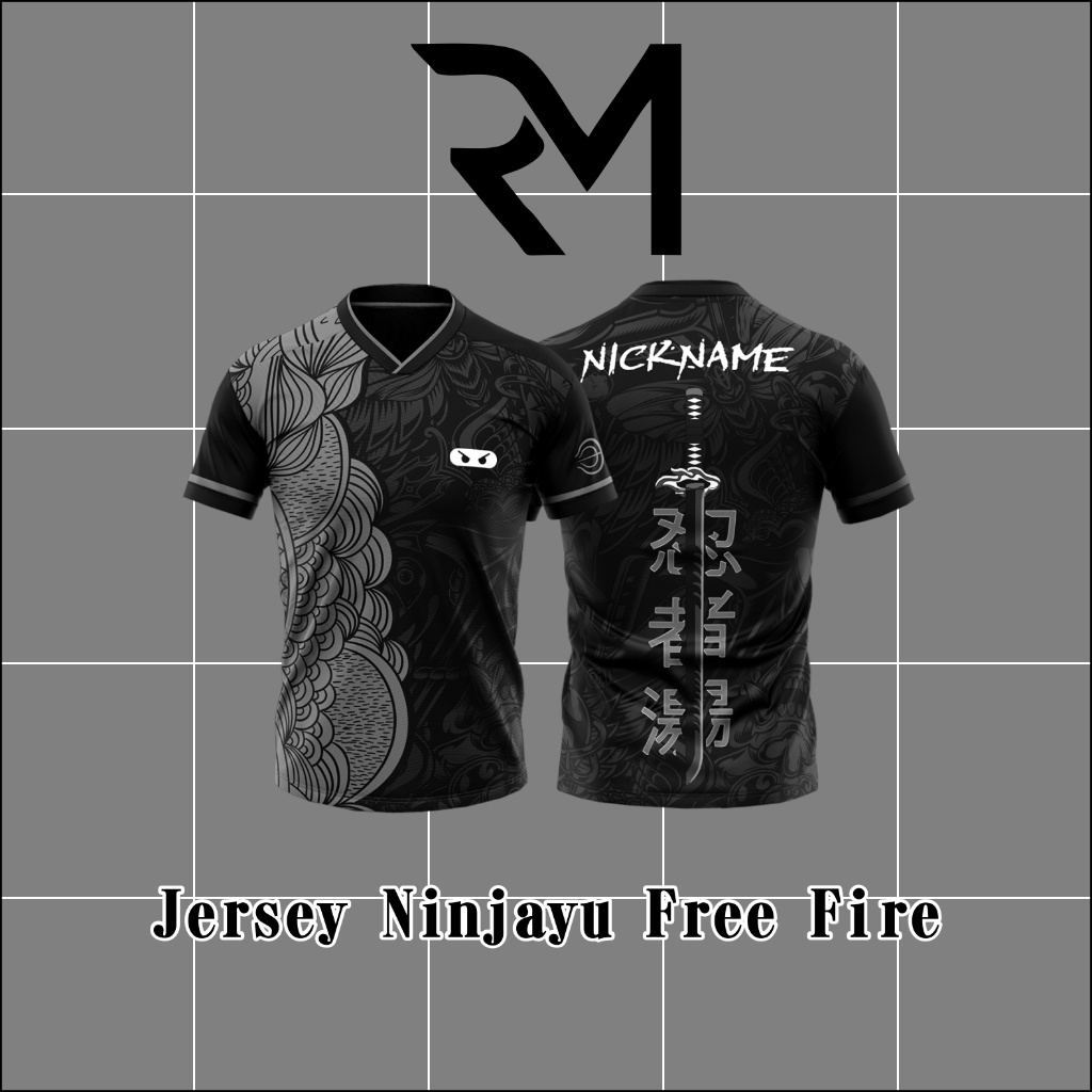 Jual NINJAYU ESPORTS JERSEY FREE FIRE GAME TERBARU | Shopee Indonesia