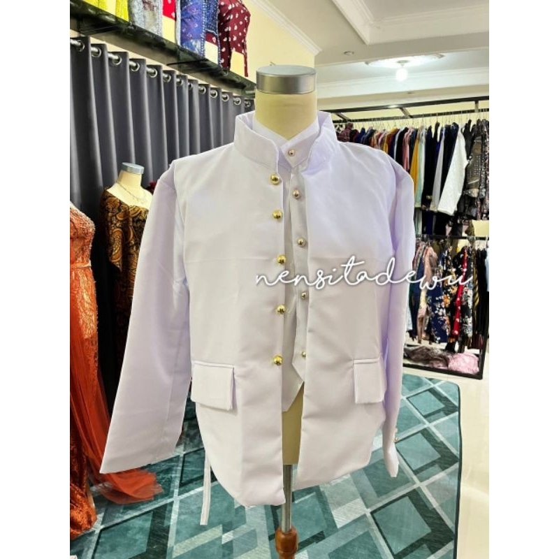 Jual Beskap Hewes / Beskap Jawa - Putih | Shopee Indonesia