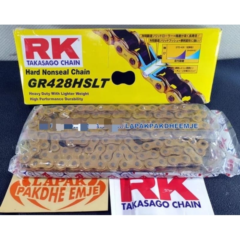 Jual RANTAI 428 130 HSLT RK TAKASAGO ORIGINAL GOLD RANTE 428 HSLT 130L ...