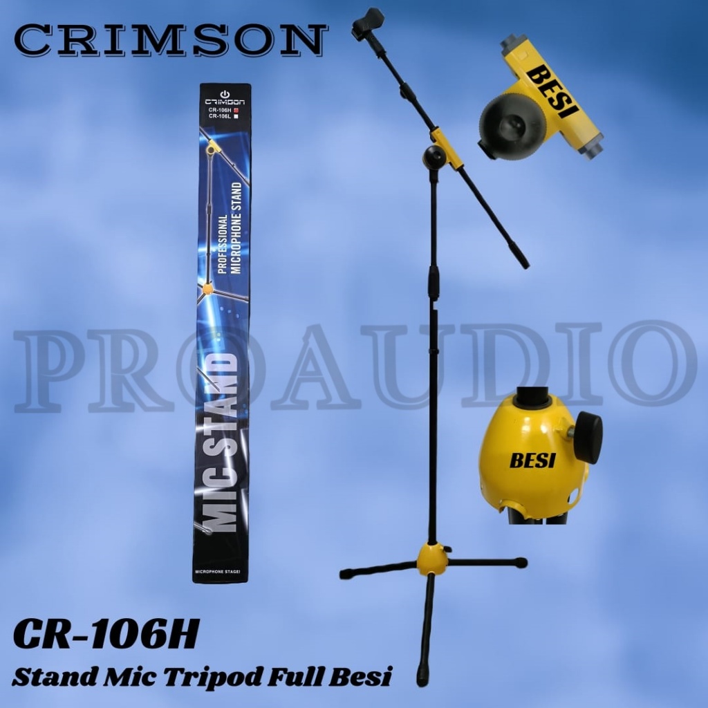 Jual Stand Mic Lantai CRIMSON CR 106 STANDING MICROPHONE CR106 Full ...
