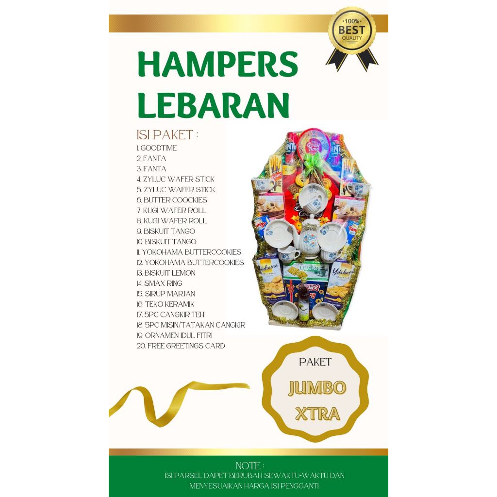 Jual PARCEL LEBARAN ELITE GELAS PLUS TATAKAN MEWAH PARSEL/ HADIAH HARI ...