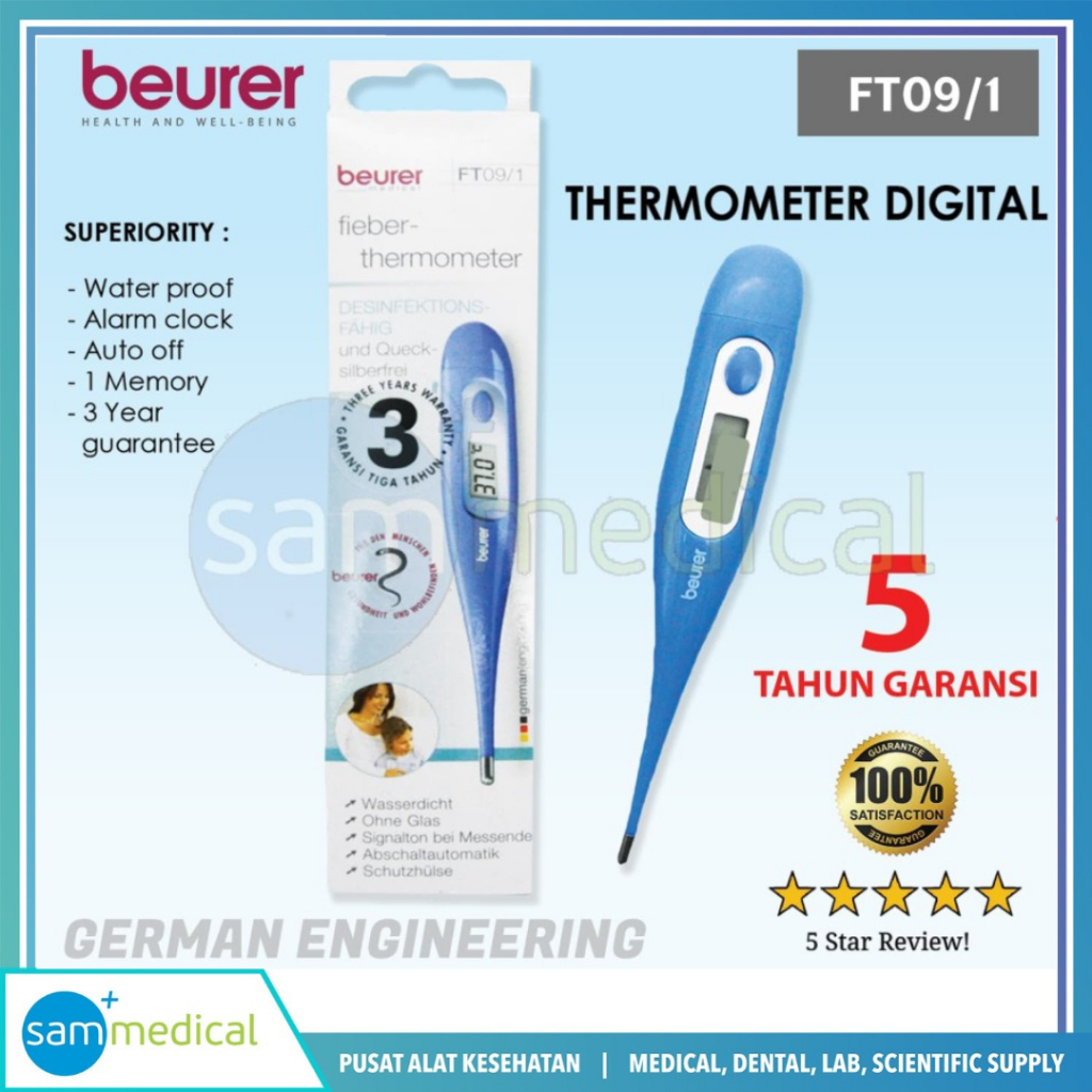 Jual BEURER FT09 Termometer Digital Ketiak FT 09 / Thermometer Badan / Alat Ukur Suhu ...