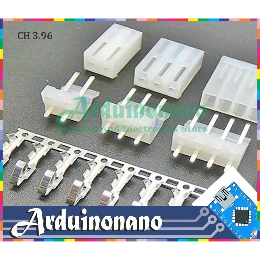 Jual 1 set Konektor Big CH 3.96MM 4p 4pin Connector CH3.96-4P pitch 3.96MM | Shopee Indonesia