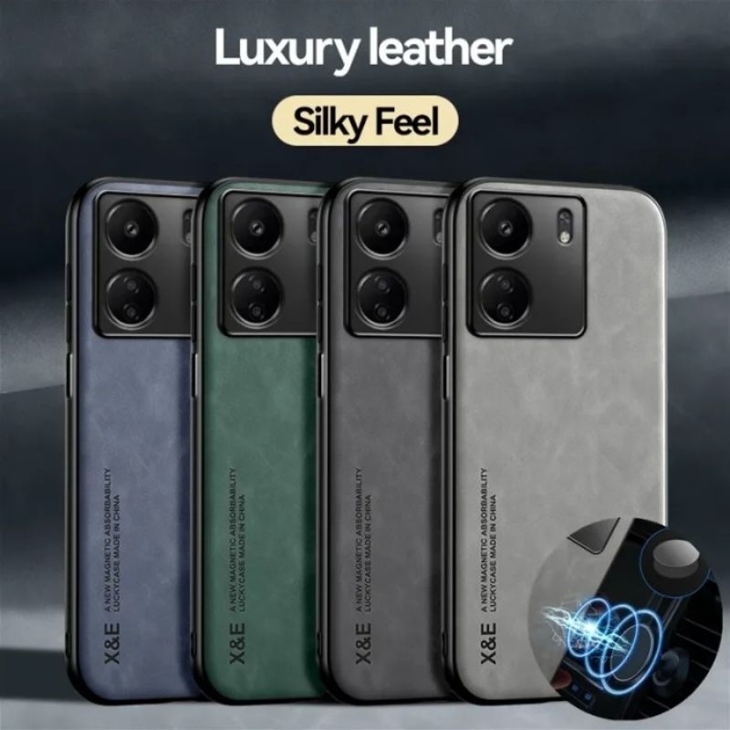 Jual Case Xiaomi Redmi 13C Ori Luxury Leather Cover Soft Touch Casing ...