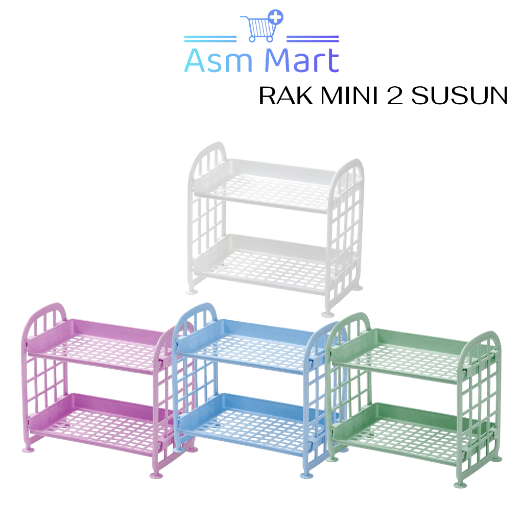 Jual ASM RAK MINI 2 SUSUN / RAK DAPUR 2 TINGKAT / RAK PLASTIK 2 TINGKAT ...