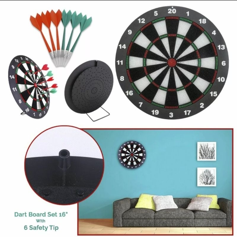 Jual Miniso Safety Dart Board Game 42cm 16inchi | Shopee Indonesia