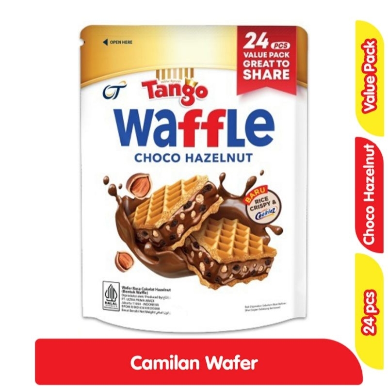 Jual Tango Waffle Wafer Choco Hazelnut isi 24 x 10gr Share Pack Value ...