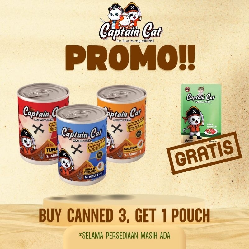 Jual Promo!! Captain cat kaleng 400g | Shopee Indonesia