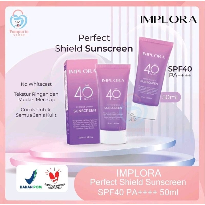 Jual Implora Perfect Shield Sunscreen SPF40 PA++++ | Shopee Indonesia