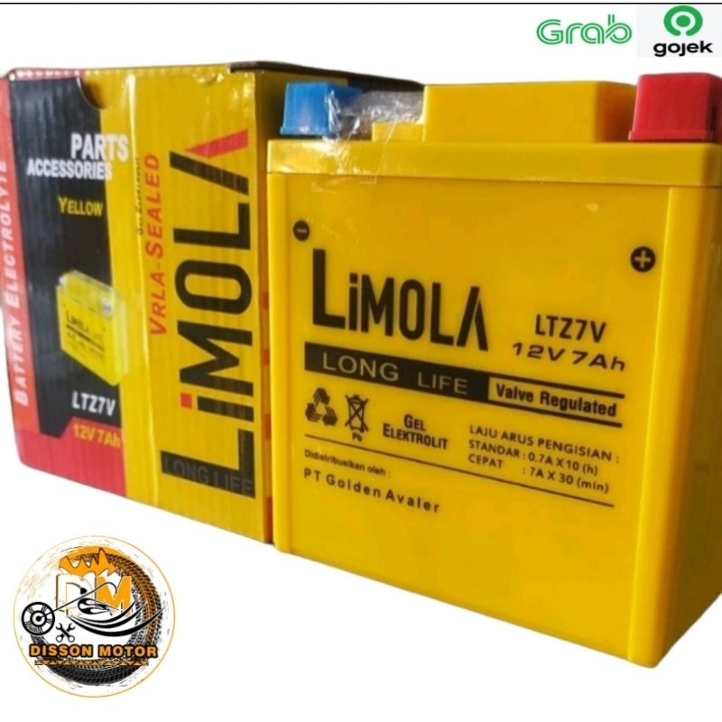 Jual Aki Limola LTZ7V Aki Nmax | Aerox | Lexi Aki Motor NMAX | Shopee ...