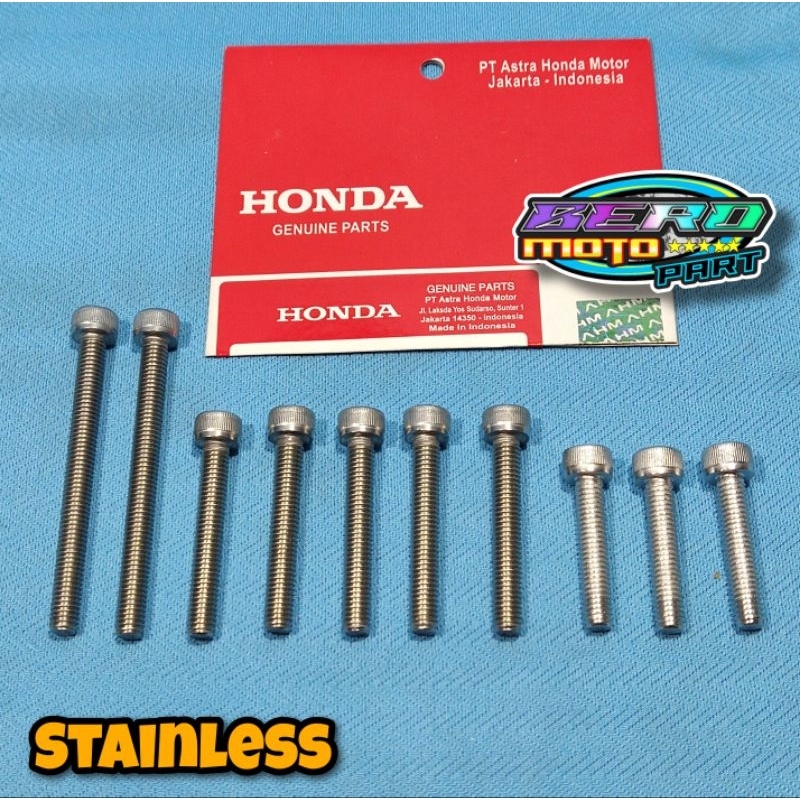 Jual Set baut STAINLESS blok cvt Vario 125 | 150 new Vario 125 | Shopee ...