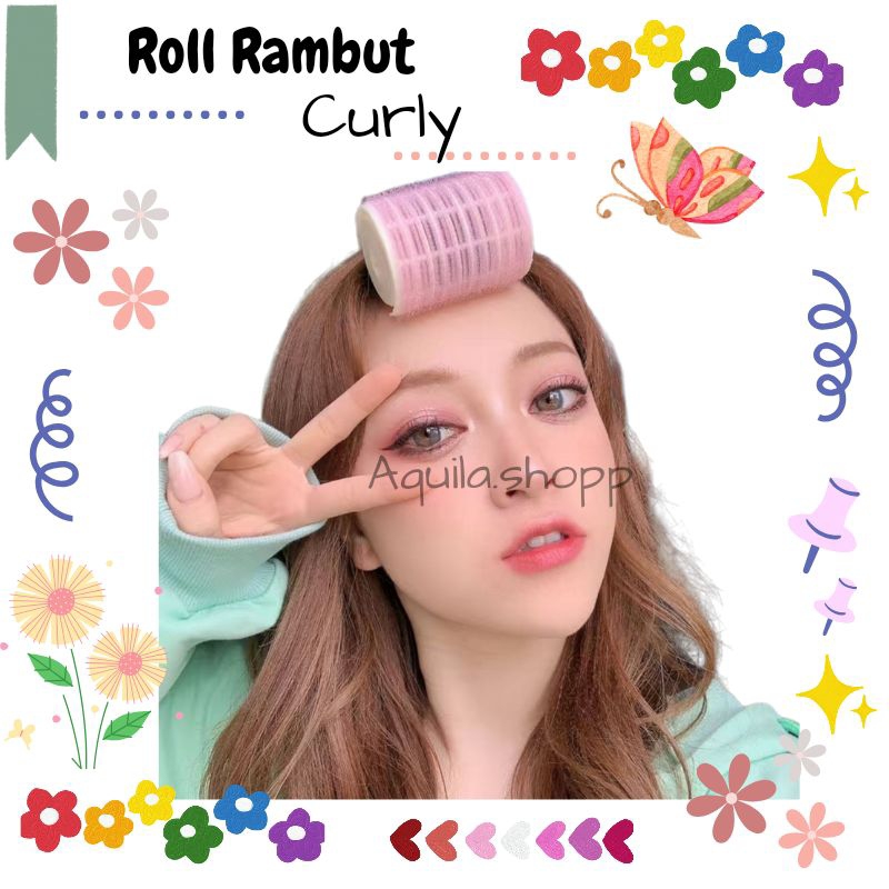 Jual Roll Rambut Gulung Tempel Poni / Roll Poni Keriting Gelombang ...