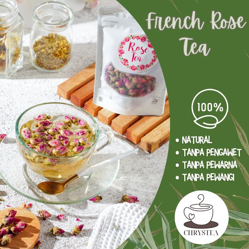 Jual CHRYSTEA || French Rose Tea Sachet 10gr | Shopee Indonesia