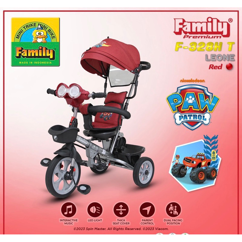Jual Sepeda anak roda tiga Tricycle Family Premium family 328 HT 329 HT 860j paolo 760 travis F ...