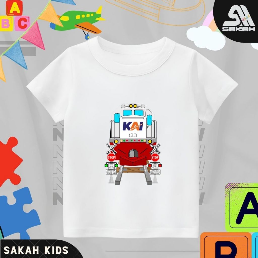 Jual Kaos Anak Custom Nama Combed 30s KAI KERETA API Untuk Anak dan Hadiah Anak Laki-Laki dan ...