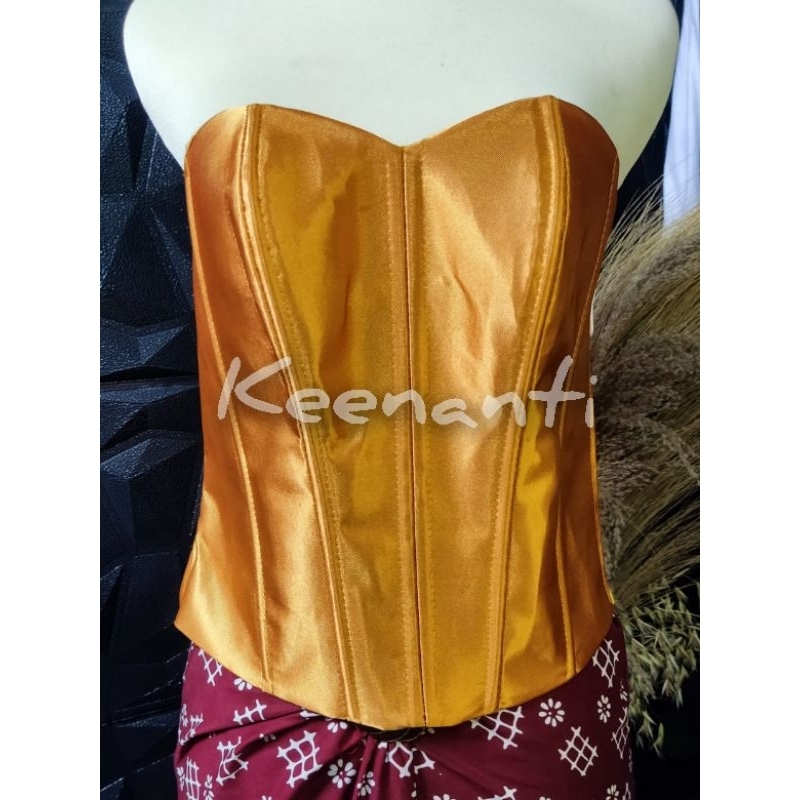 Jual kamisol satin / longtorso / korset premium / bustier / dalaman ...