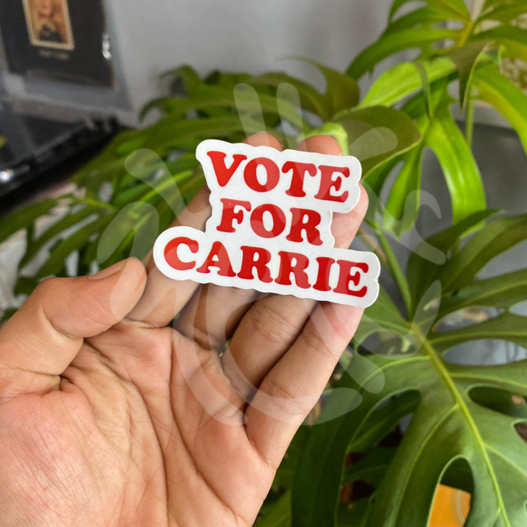 Jual sticker vote for carrie / aesthetic sticker / sticker tumblr ...