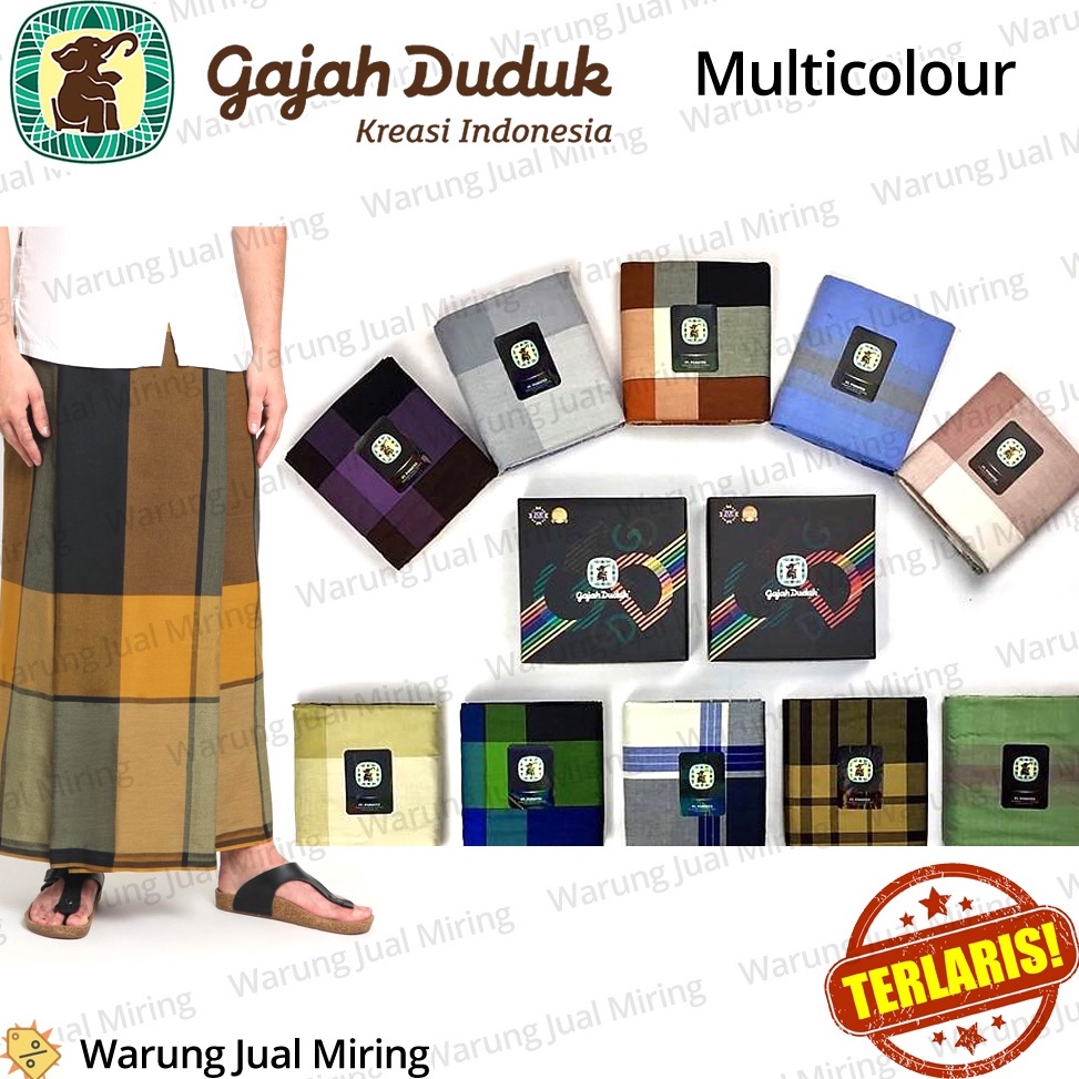 Jual Paling Dicari Sarung GAJAH DUDUK Multicolour Multi Color Kain ...