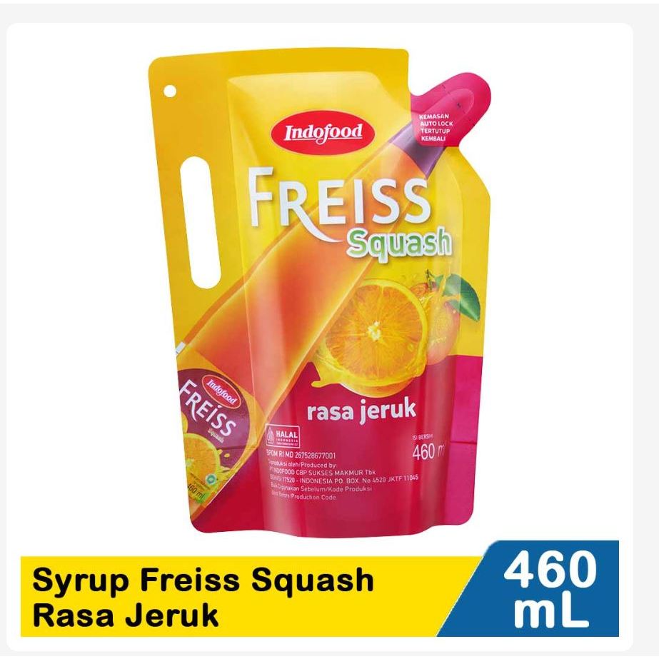 Jual Indofood Sirup Freiss Cocopandan / Syrup Squash Jeruk 460 mL ...