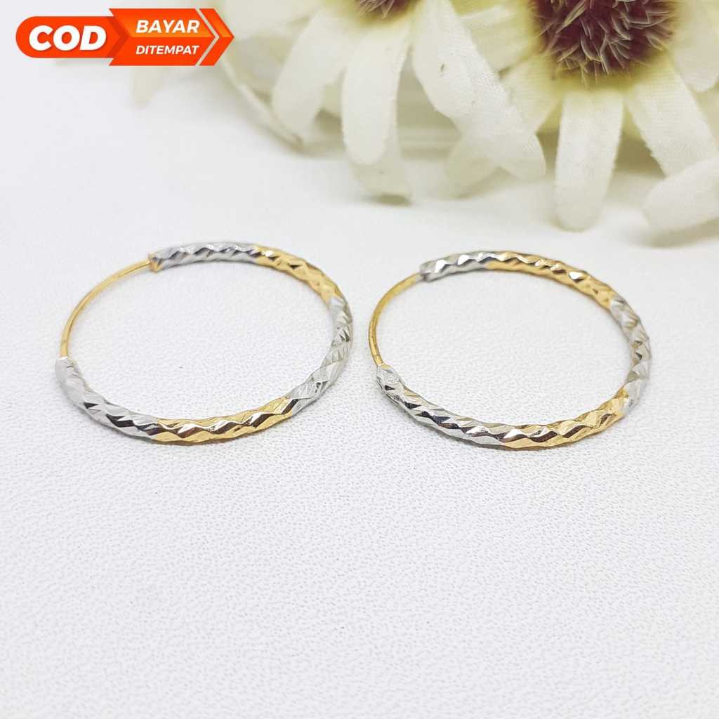 Jual mytitanium-anting xuping lapis emas model kekinian wanita dewasa kwalitas terbaik IXM4 ...