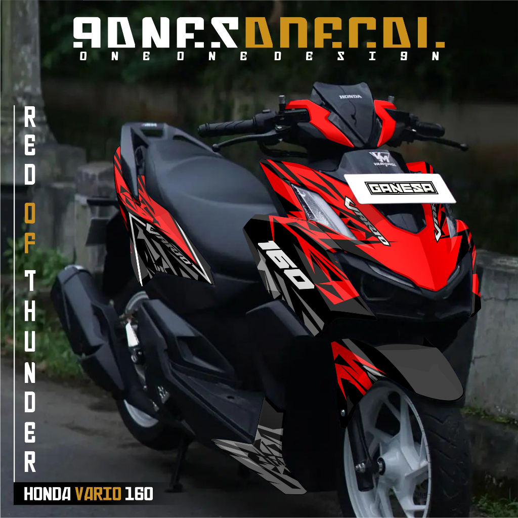Jual Decal sticker Honda Vario 160 New ABS/NON ABS fullbody Dekal ...