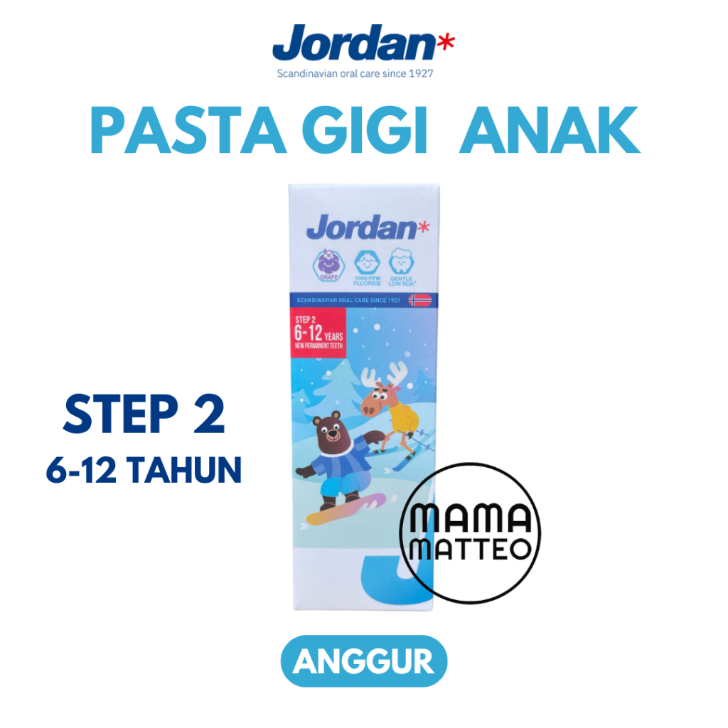 Jual JORDAN Oral Care Kids Toothpaste Step 1 Step 2 / Pasta Gigi Odol ...