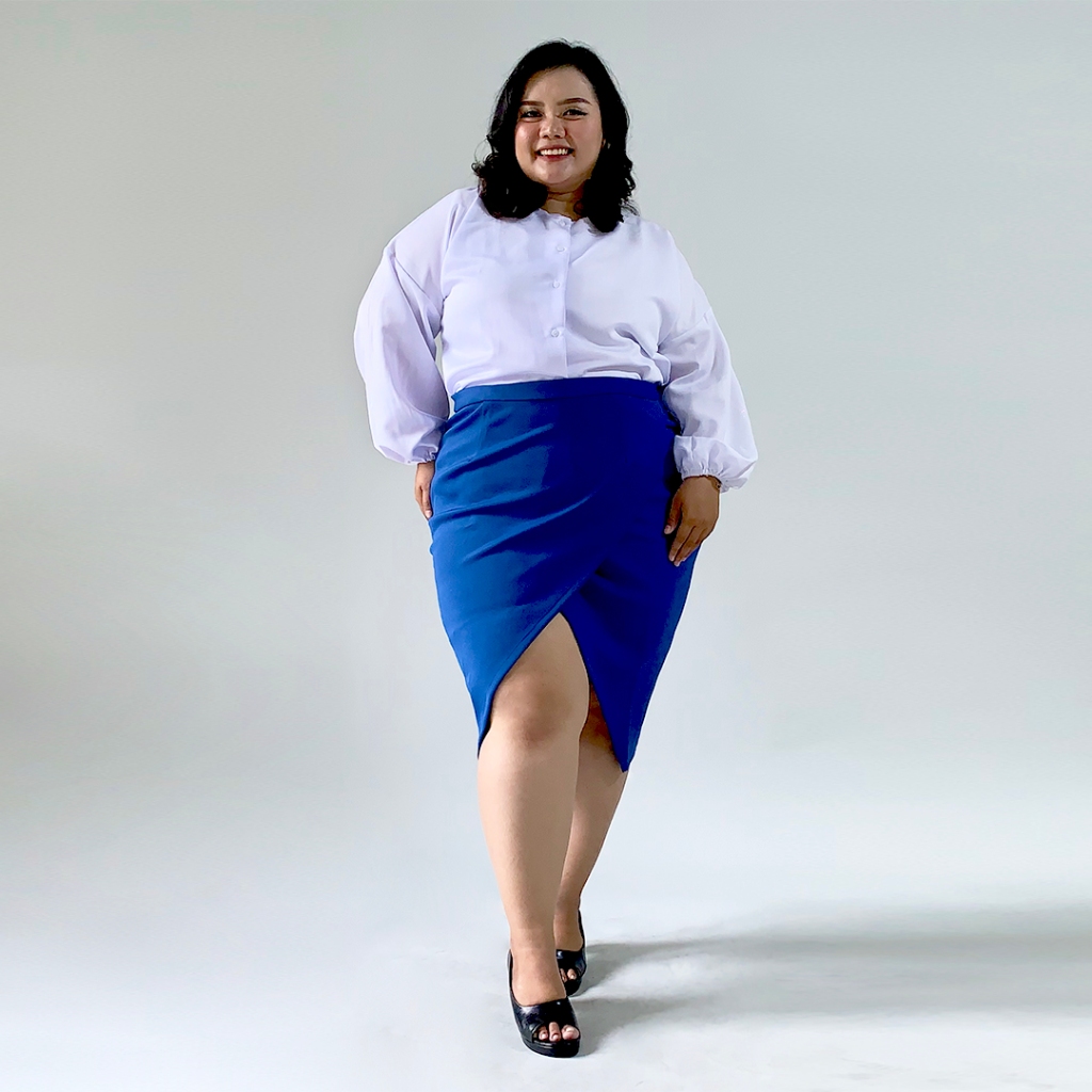 Jual My Size - Bawahan Rok Pendek Wanita Ukuran Jumbo Rok Silang 0716 ...