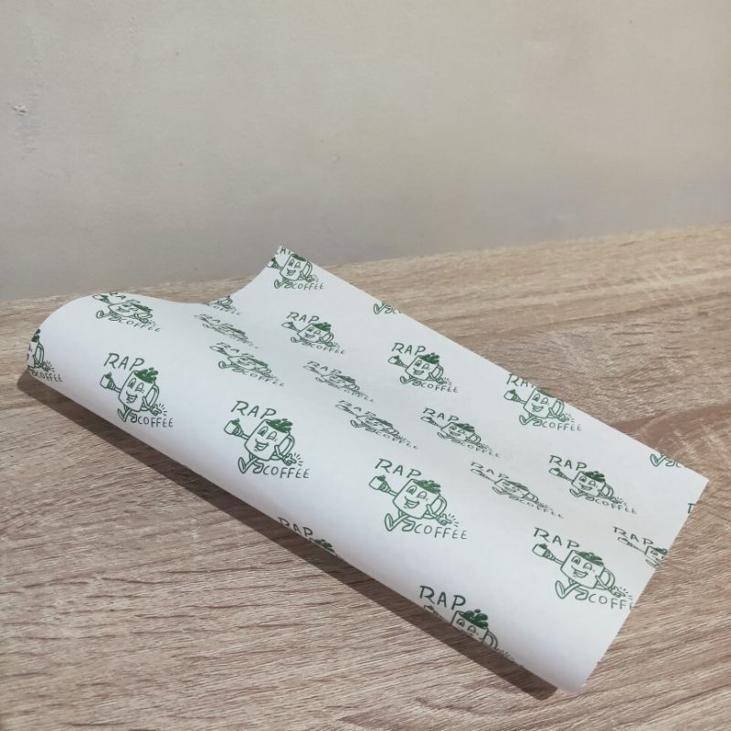 Jual CUSTOM Kertas Roti Foodgrade 18 x 34 cm - Wrap Paper / Kertas ...