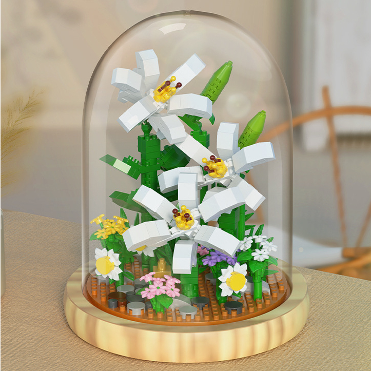 Jual Balok Susun Bunga Flower Dome LEGO 624 Bricks | Shopee Indonesia