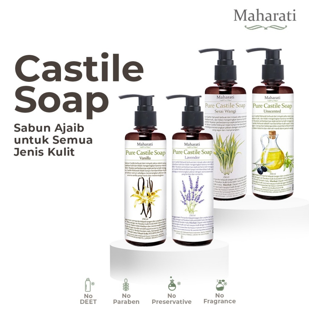 Jual Maharati Castile Soap| Sabun Castile Maharati Untuk Semua Jenis ...