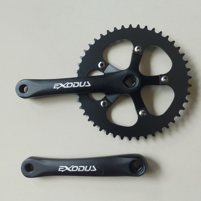 Jual Crank Sepeda Fixie BMX Exodus Crank single Speed Fixed Gear Alloy ...