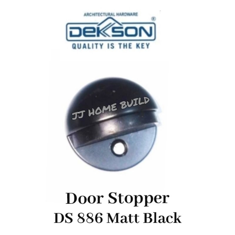 Jual Door Stopper Karet Dekkson DS 886 Matt Black/Door Stop Karet ...