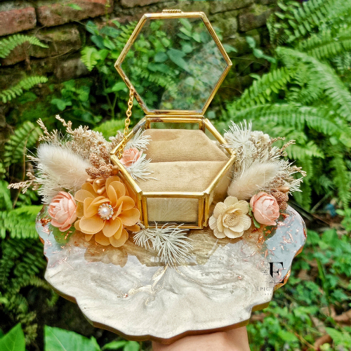 Jual Ringbox Resin Kekinian Tempat Cincin Cantik Bunga | Shopee Indonesia