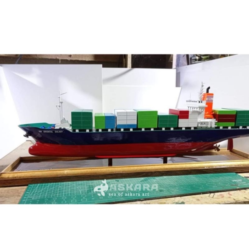 Jual Miniatur Kapal Cargo Container 50cm | Shopee Indonesia