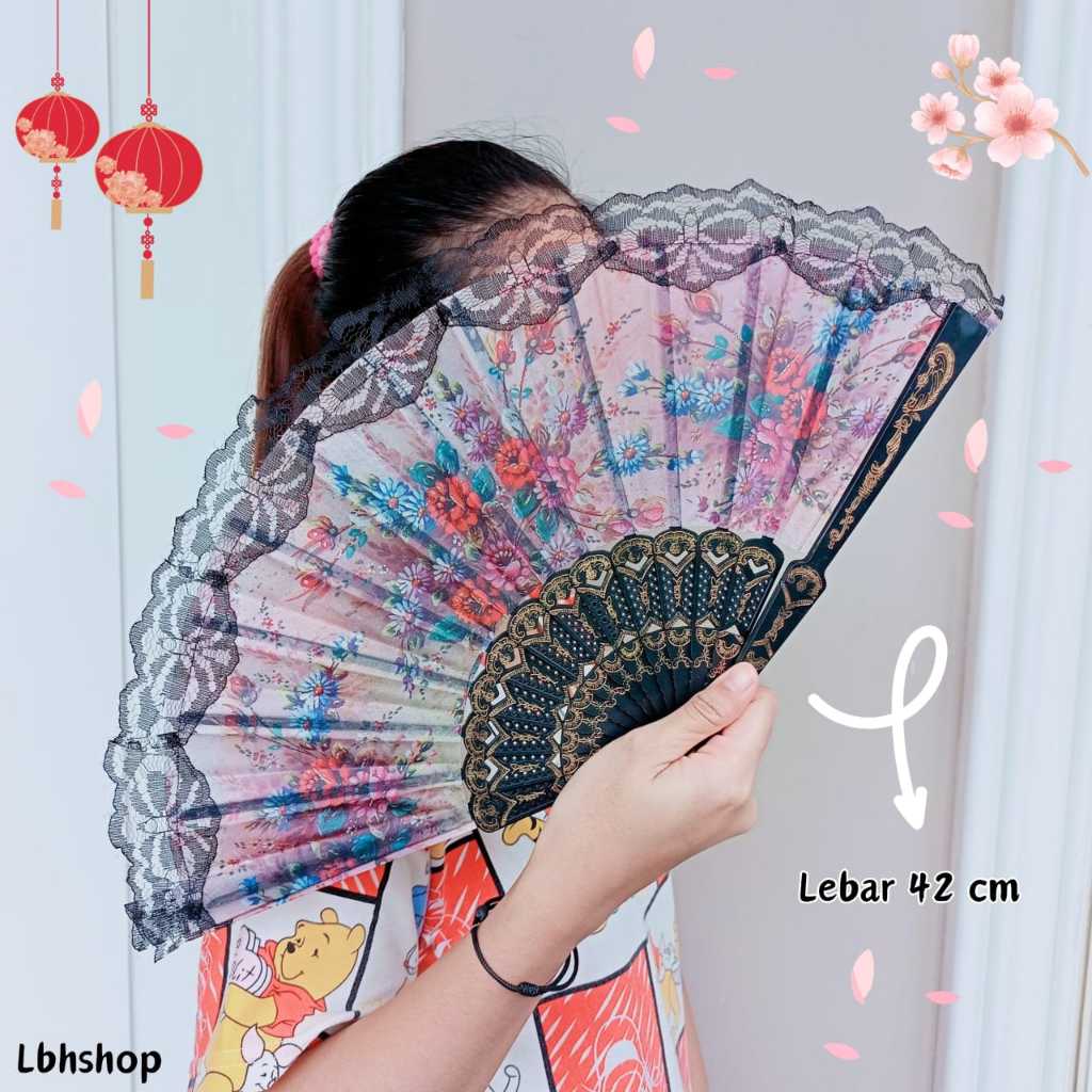 Jual LBH Kipas Tangan Spanyol / Kipas Tangan / Spanish hand-held fan ...