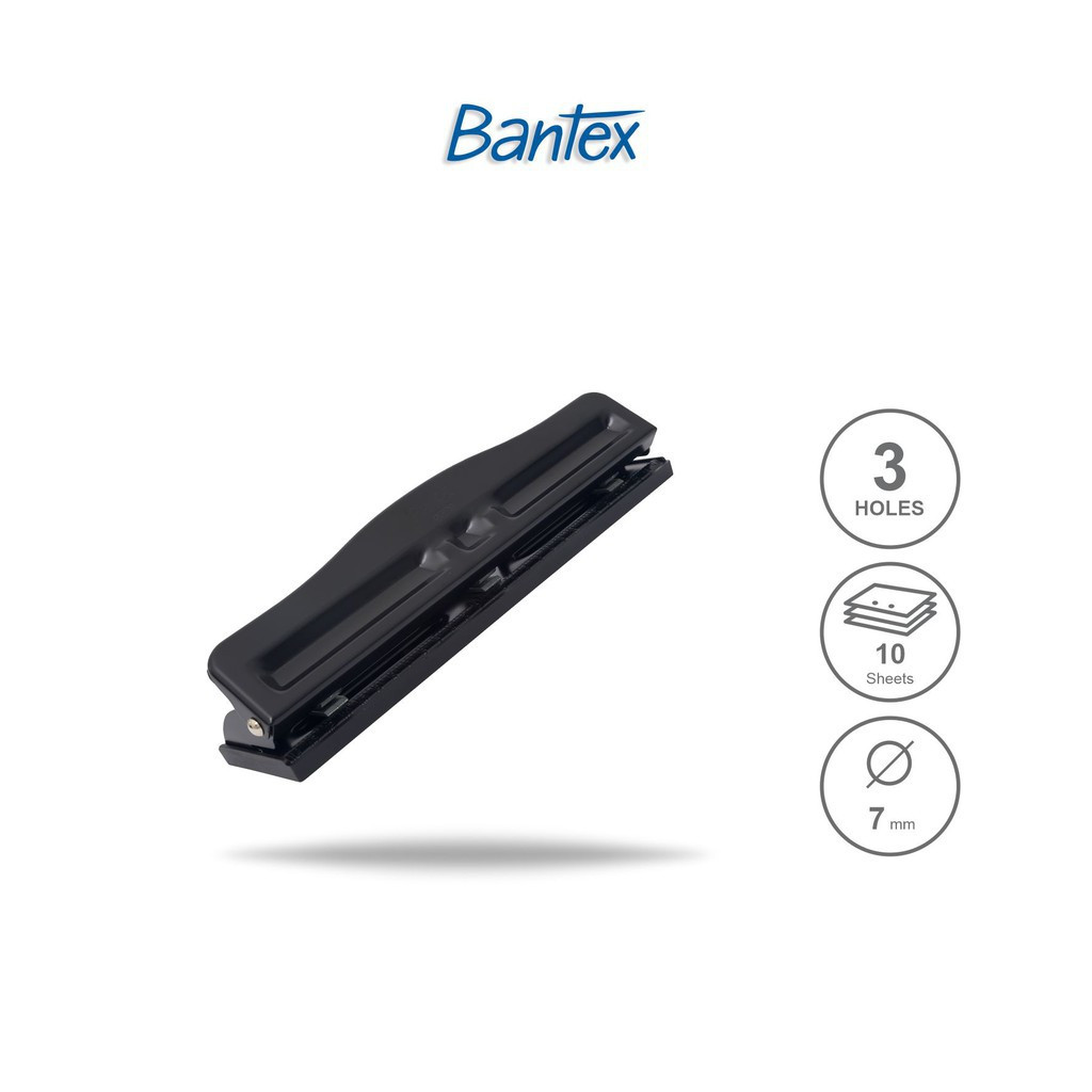 Jual Bantex Perforator 3 Holes Black # 9329 10 (pcs) | Shopee Indonesia