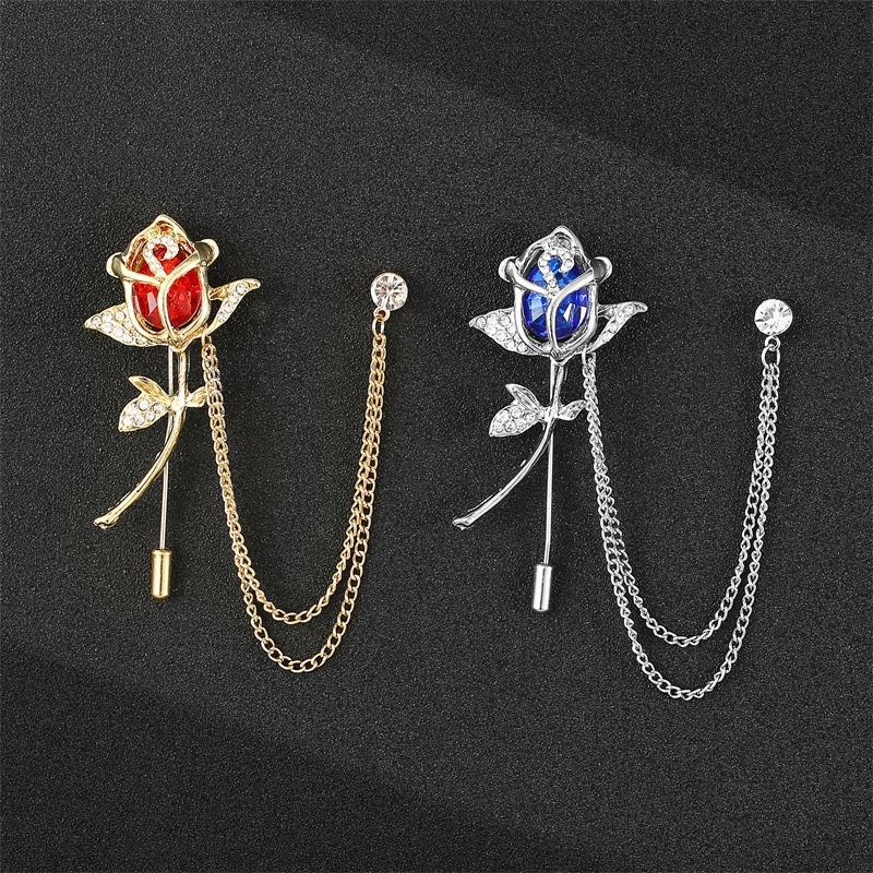 Jual Aksesori bros bunga rantai pria sesuai dengan aksesori pin mode ...