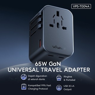 Jual VIVAN Power Adapter Universal 65W GaN Technology VPS-T004A Black ...