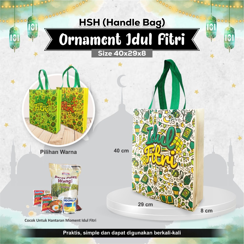 Jual Tas Spunbond Lebaran Idul Fitri Goodie Bag Idul Fitri Lebaran Tas Hari Raya Idul Fitri ...