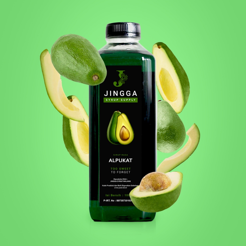Jual JINGGA Avocado Syrup 1000ml - Sirup Flavour Buah Avocado | Shopee ...