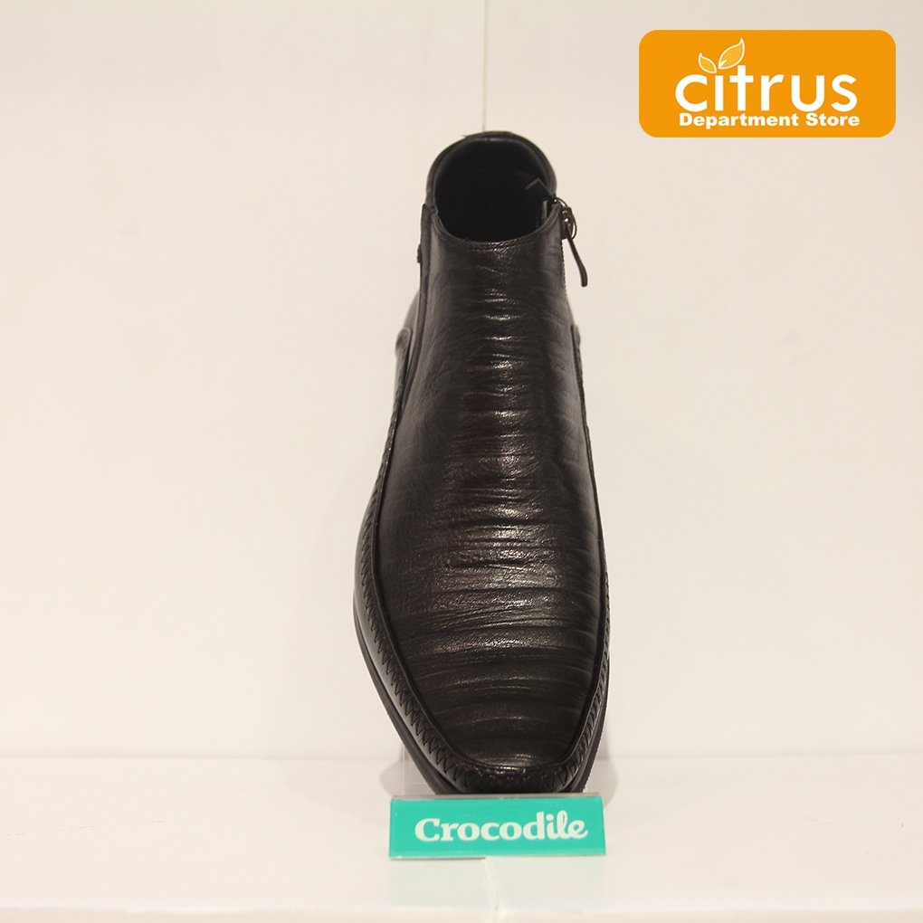 Jual Crocodile CR 7558-1 Sepatu Pria Warna Black | Shopee Indonesia