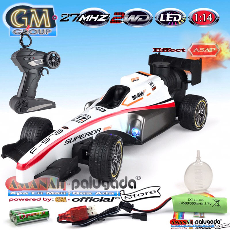 Jual GM-XJD-575-78 RC Car Skala 1:14 Speed One Formula Racing 27MHz 2WD ...