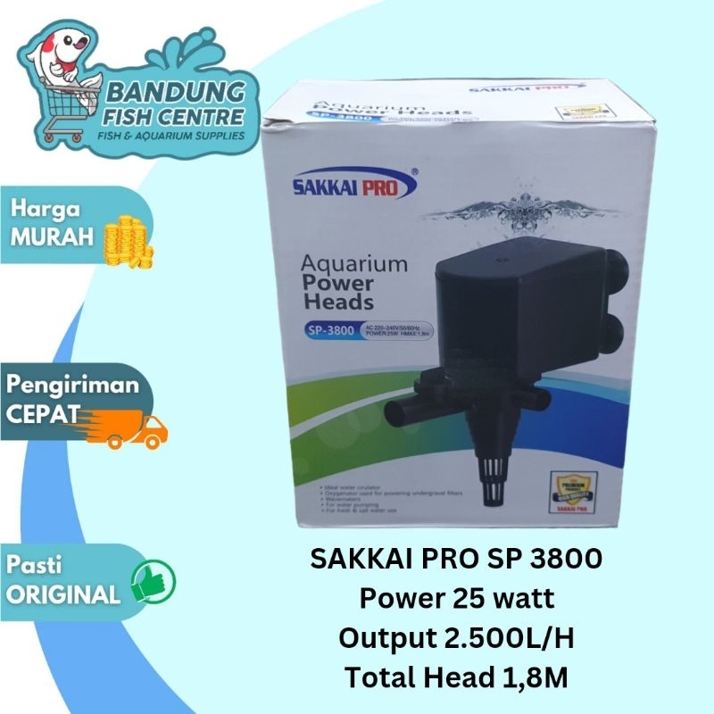 Jual Sakkai Pro SP3800 Pompa Aquarium Kolam Sakkaipro SP 3800 ...