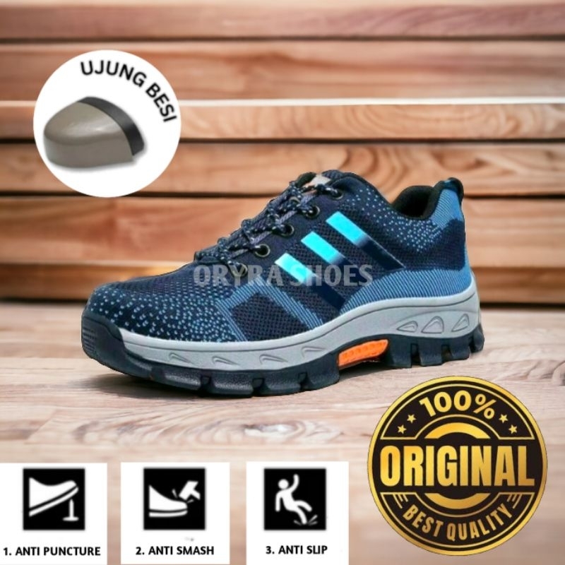 Jual Sepatu safety sporty sepatu keselamatan kerja model sneakers ...