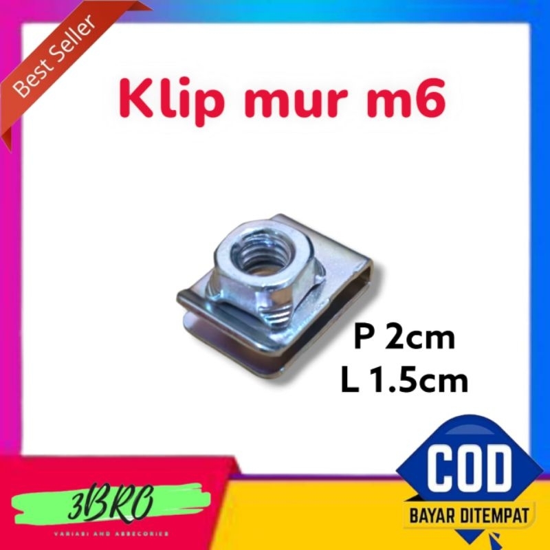 Jual Klip baut m6 body motor mur variasi | Shopee Indonesia