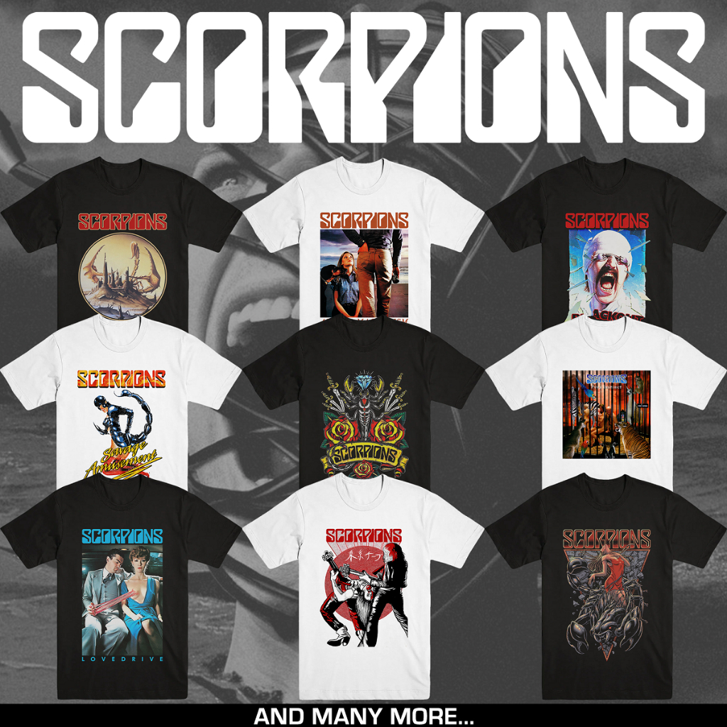 Jual SCORPIONS | T-SHIRT BAND | HARD ROCK | MERCHANDISE | Shopee Indonesia